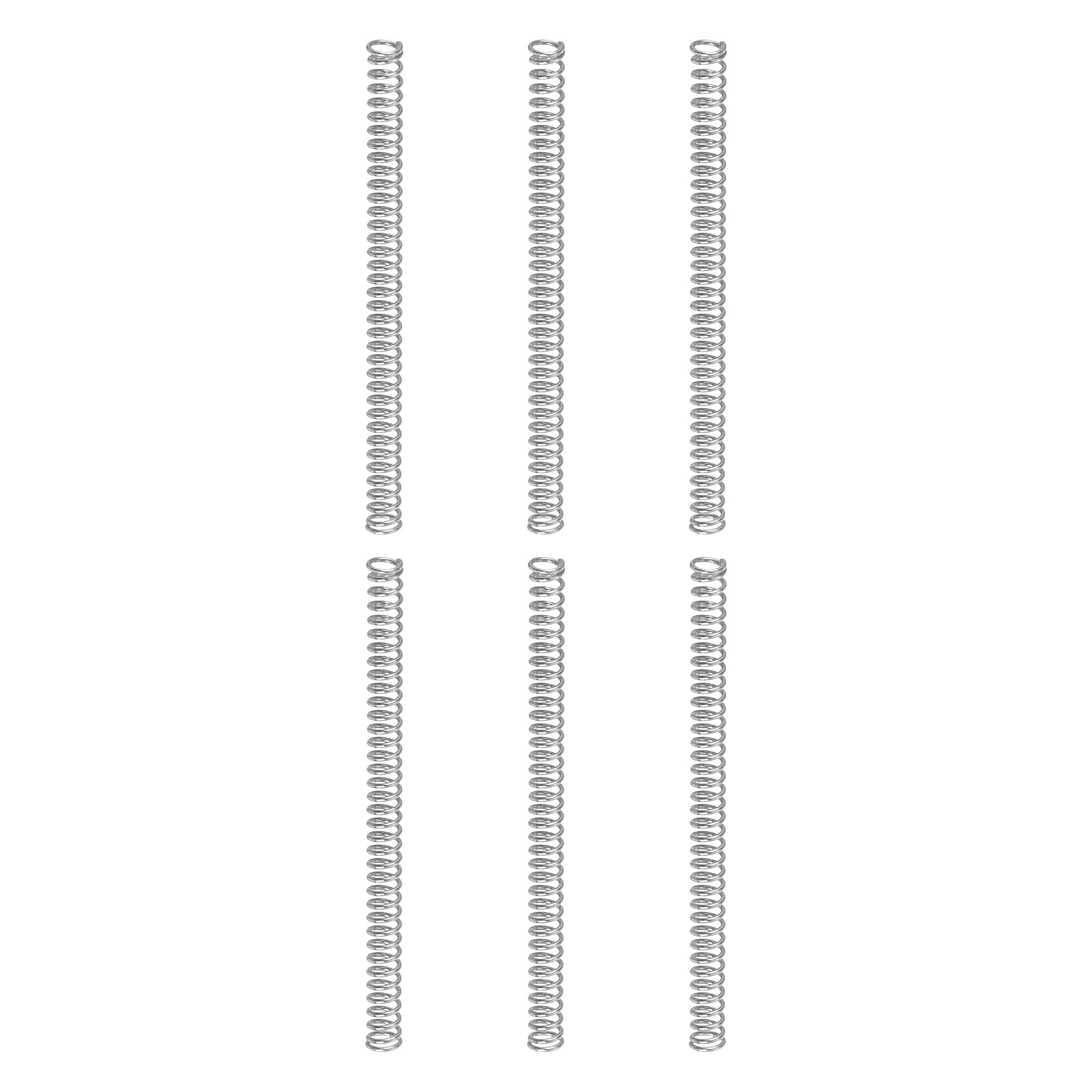 Uxcell 6Pack Compression Springs, 0.3mm Wire Diameter x 2mm OD x 30mm ...