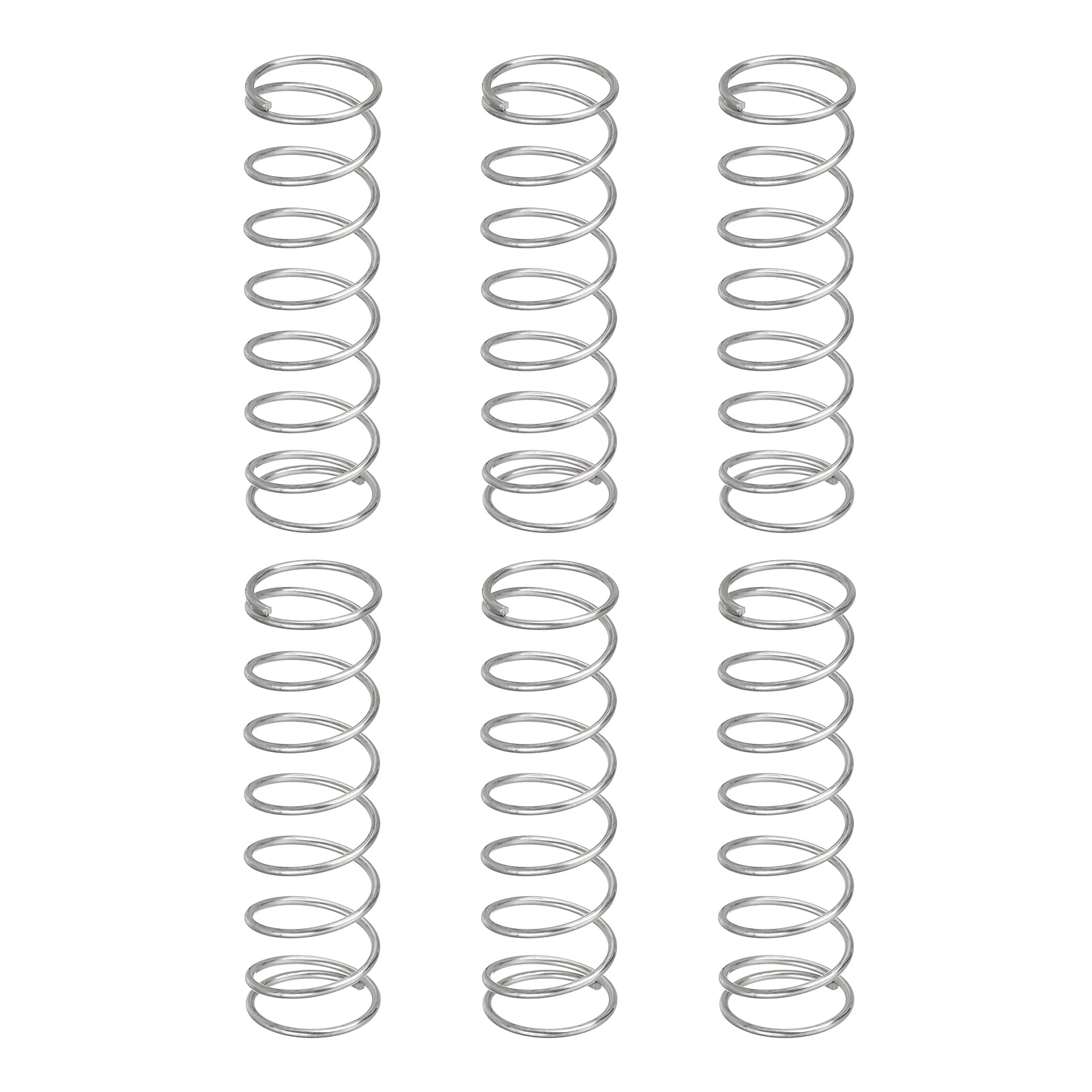 Uxcell 6Pack Compression Springs, 0.8mm Wire Diameter x 11mm OD x 40mm ...