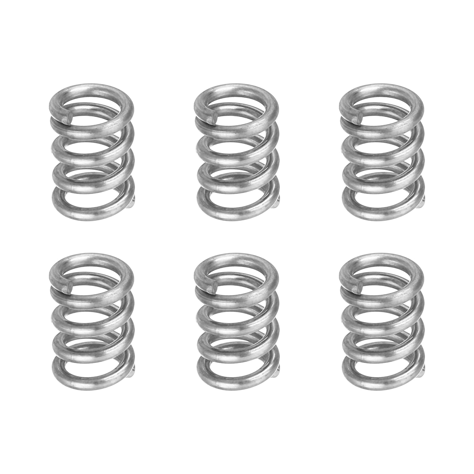 Uxcell 6Pack Compression Springs, 1mm Wire Diameter x 6mm OD x 10mm ...