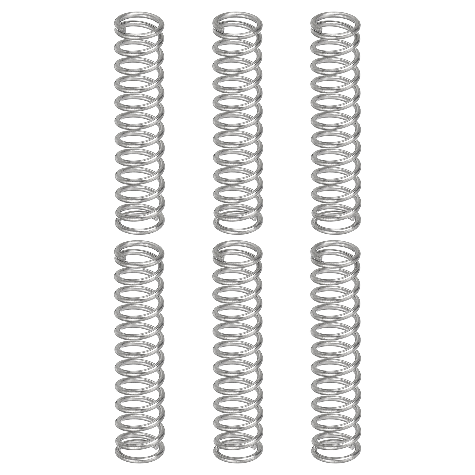 Uxcell 6Pack Compression Springs, 1mm Wire Diameter x 8mm OD x 50mm ...