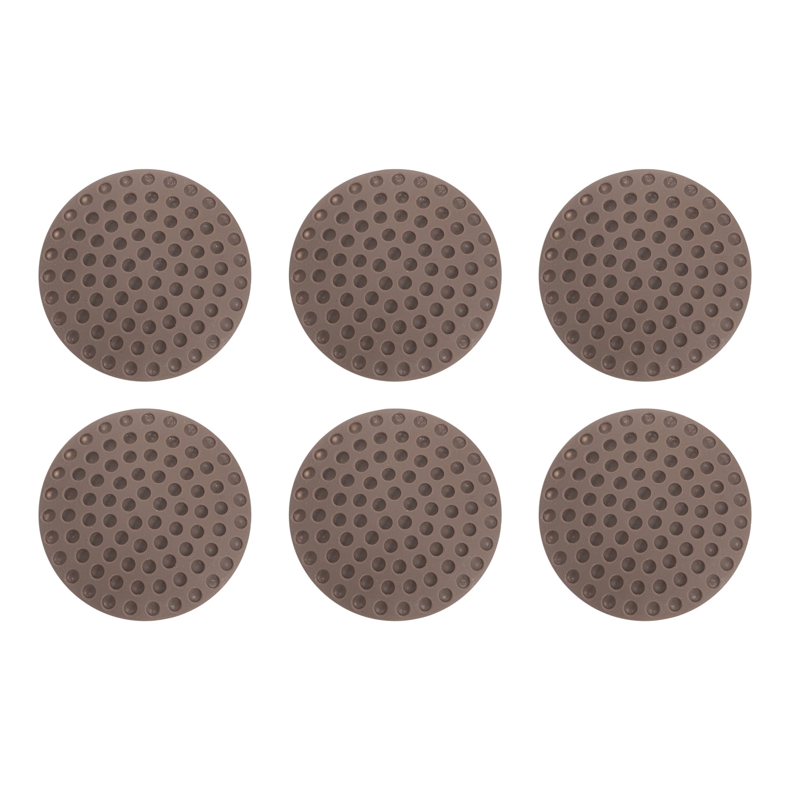 Uxcell 6Pack Door Stopper Wall Protector, 50mm/2" Brown Self Adhesive ...