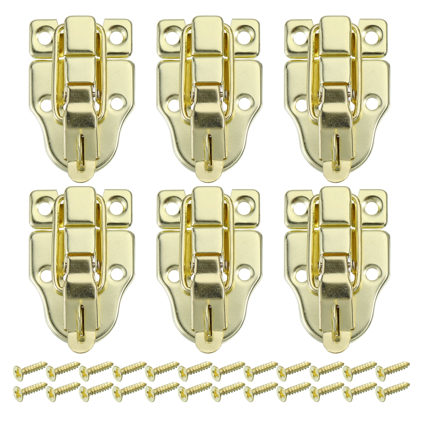 Uxcell 6Pack Duck-Billed Toggle Hasp Latch with Padlock Hole, Metal Box ...