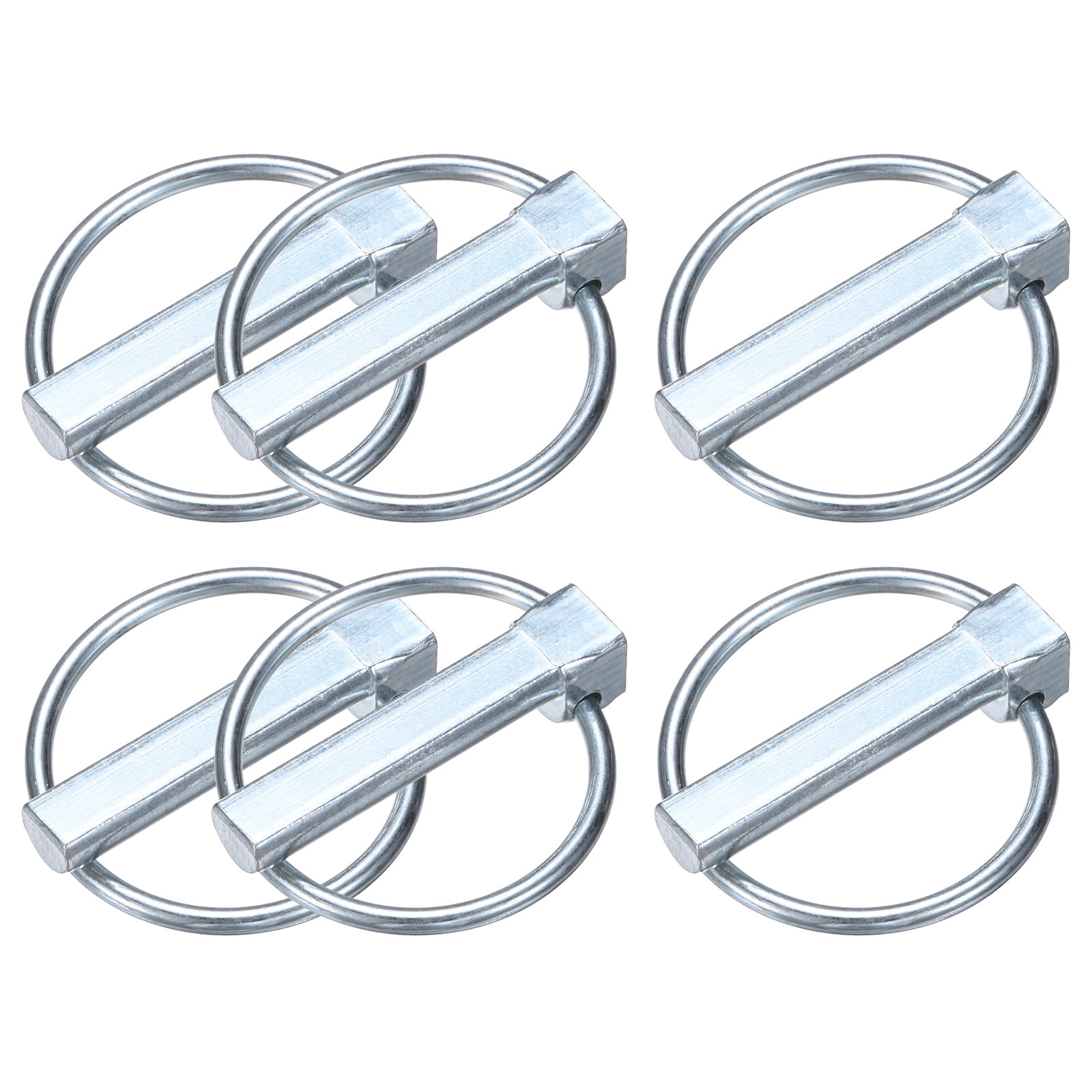 Uxcell 6Pack Linch Pin with Ring, 10x45mm Carbon Steel Lynch Trailer ...