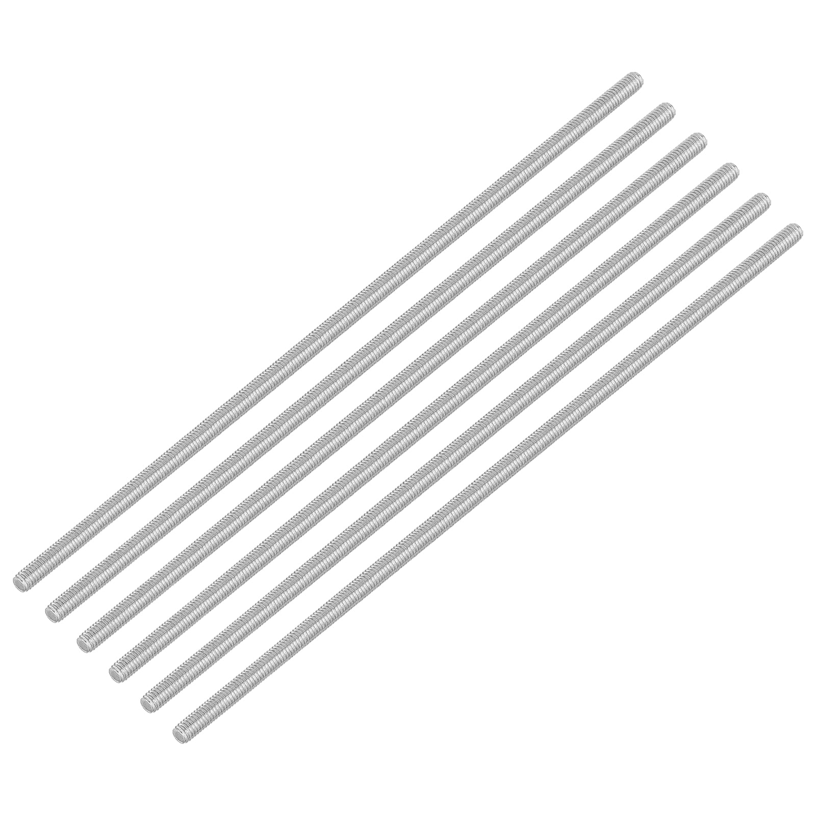 Uxcell 6Pack M4 x 170mm 0.7mm Pitch 304 Stainless Steel Fully Threaded ...