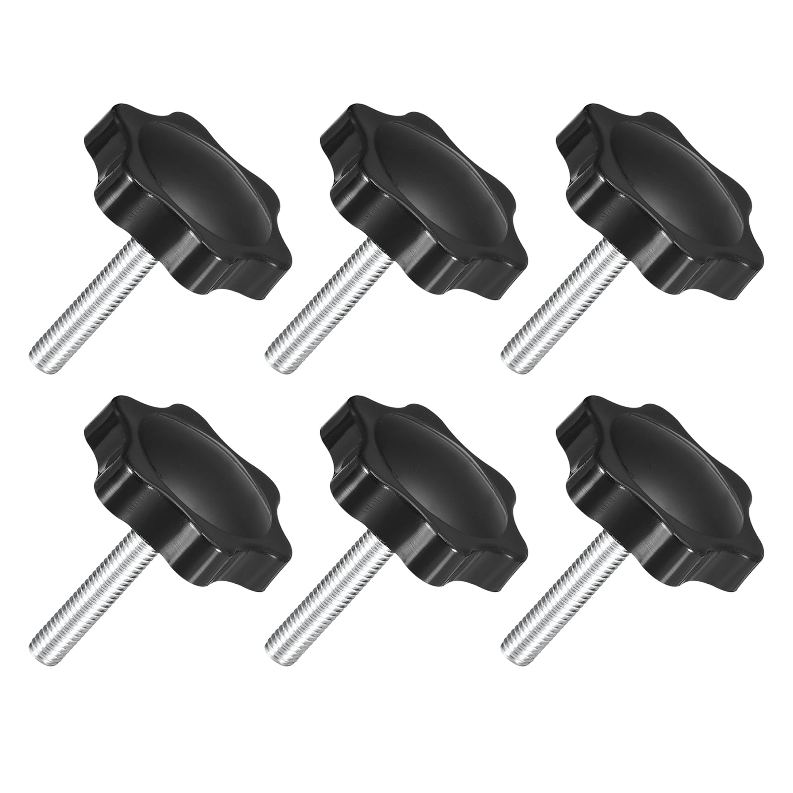 Uxcell 6Pack M5 x 25mm Star Knobs Plastic Hex Shaped Hand Clamping Knob Screw - Walmart.com
