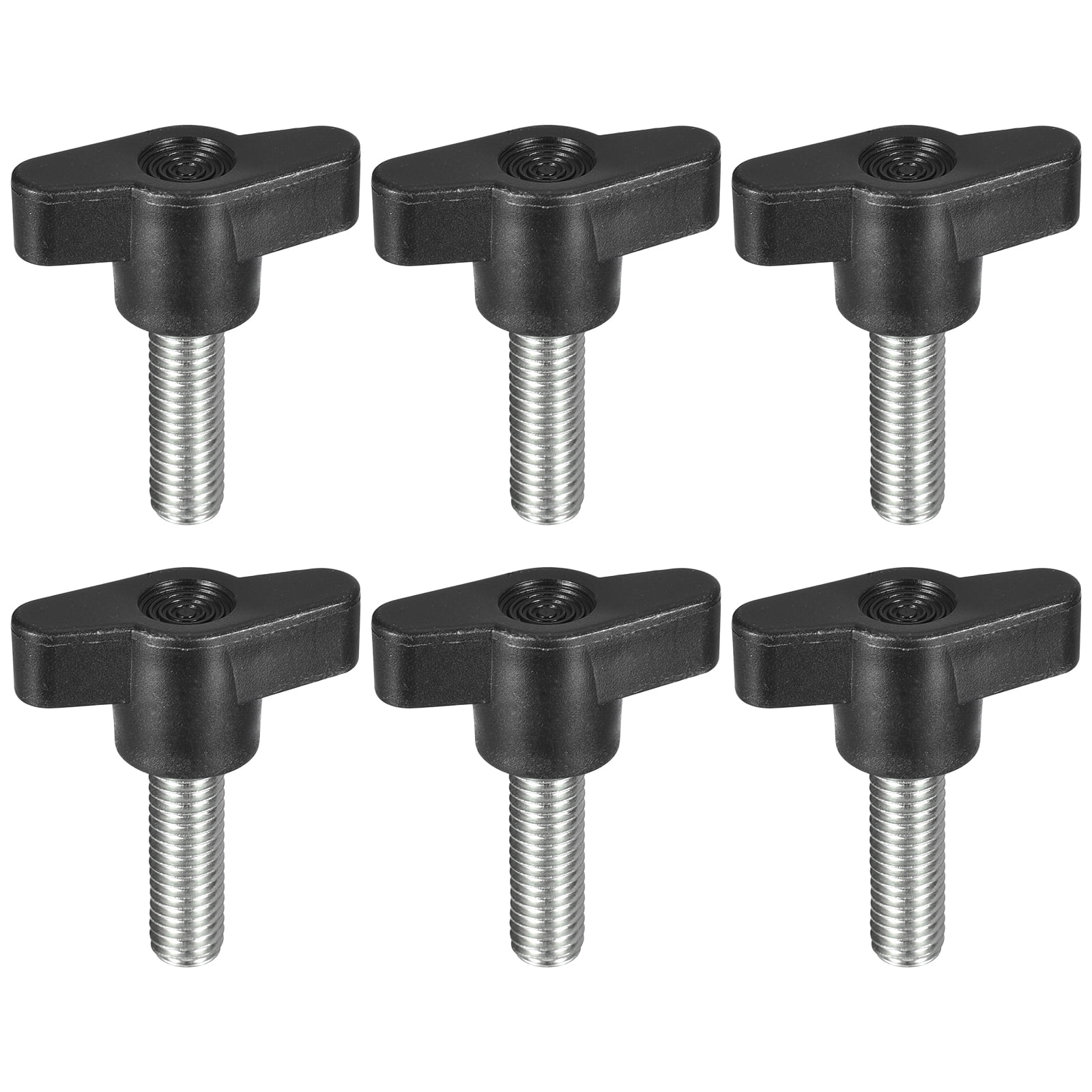 Uxcell 6Pack Metric Carbon Steel Clamping Screw Knob T Shaped Thumb Screws M8 x 25mm - Walmart.com