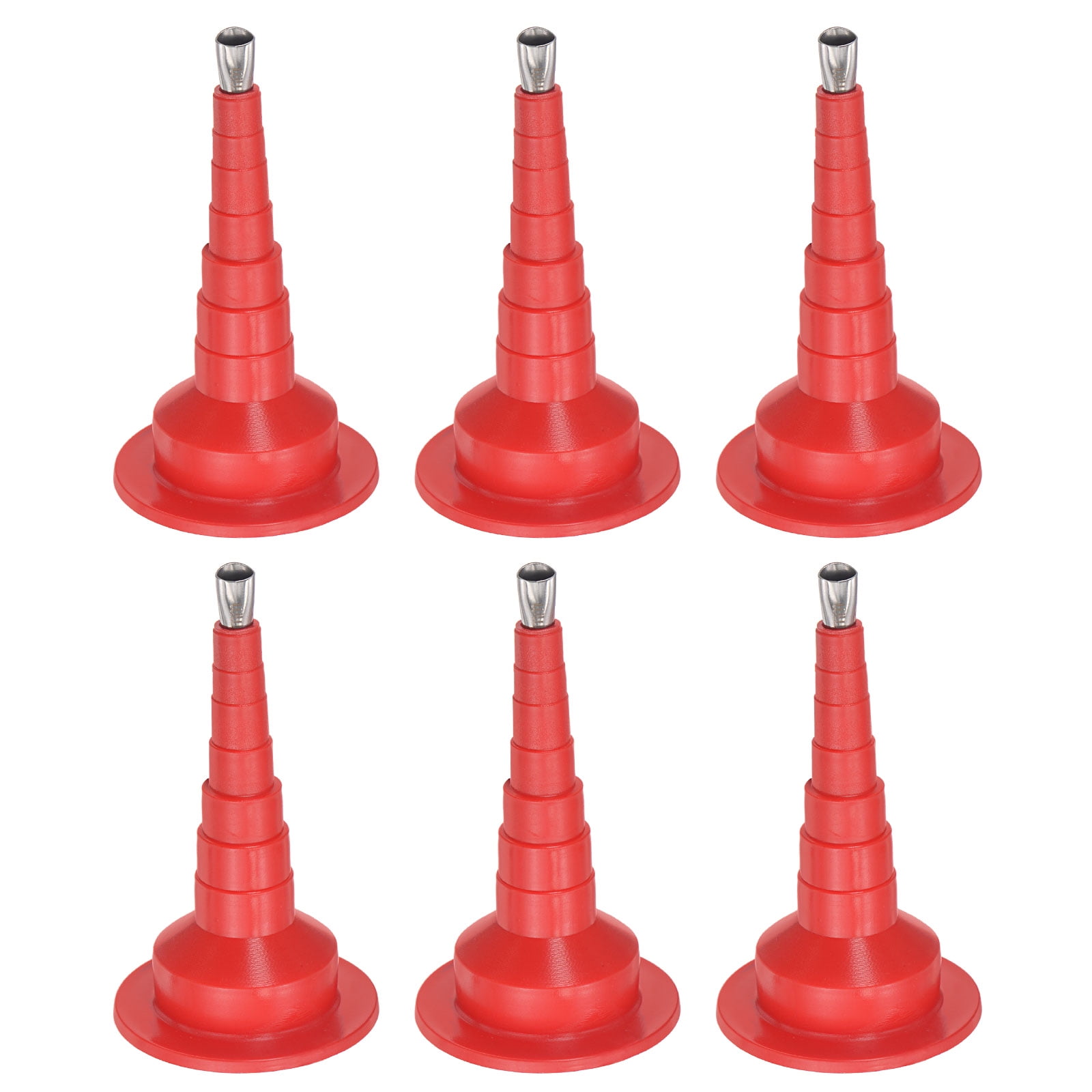 Uxcell 6Pack Nozzle Adapter, 7mm Width Articulated Reusable Caulk ...