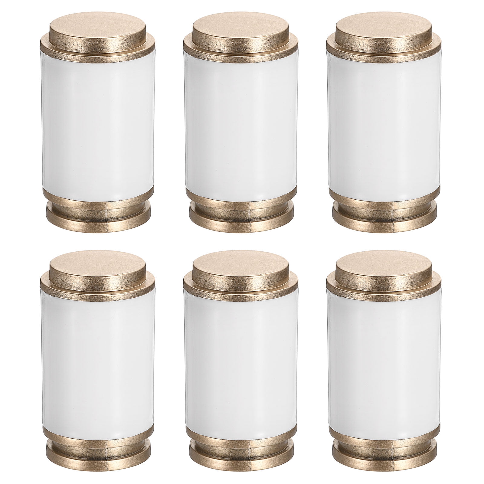 Uxcell 6Pack PP Curtain Rod Finials Drapery Rail Pole Head Fits Dia. 28 ...