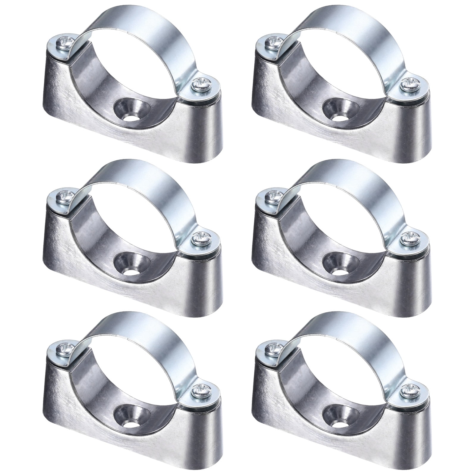 Uxcell 6Pack Pipe Bracket Clamp, M5 X 38mm Carbon Steel Off-Wall Codes ...