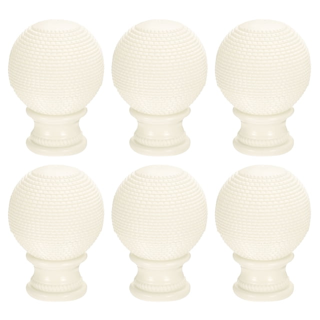 Uxcell 6Pack Plastic Rhombic Curtain Rod Finials Fit 26-28mm Dia ...
