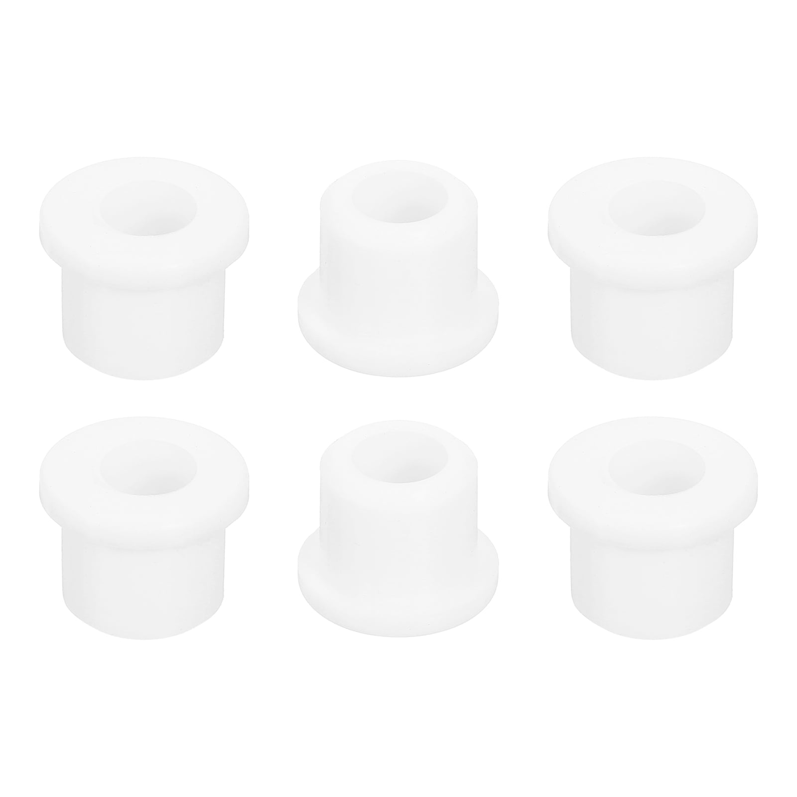 Uxcell 6Pack Rubber Grommets 12mm Drill Hole, 8mm ID White Hole Plug ...