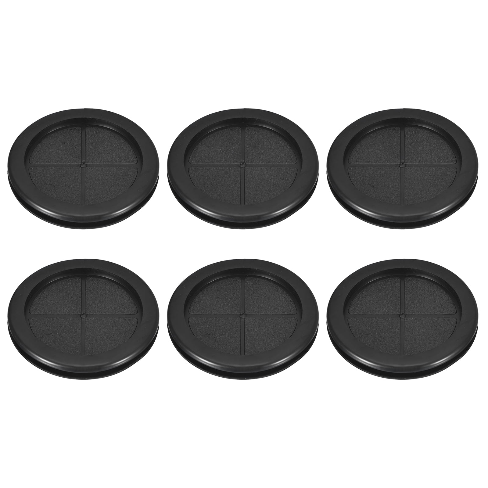 Uxcell 6Pack Rubber Grommets 2-6/8" (70mm) Drill Hole, 2-1/4" (60mm) ID ...