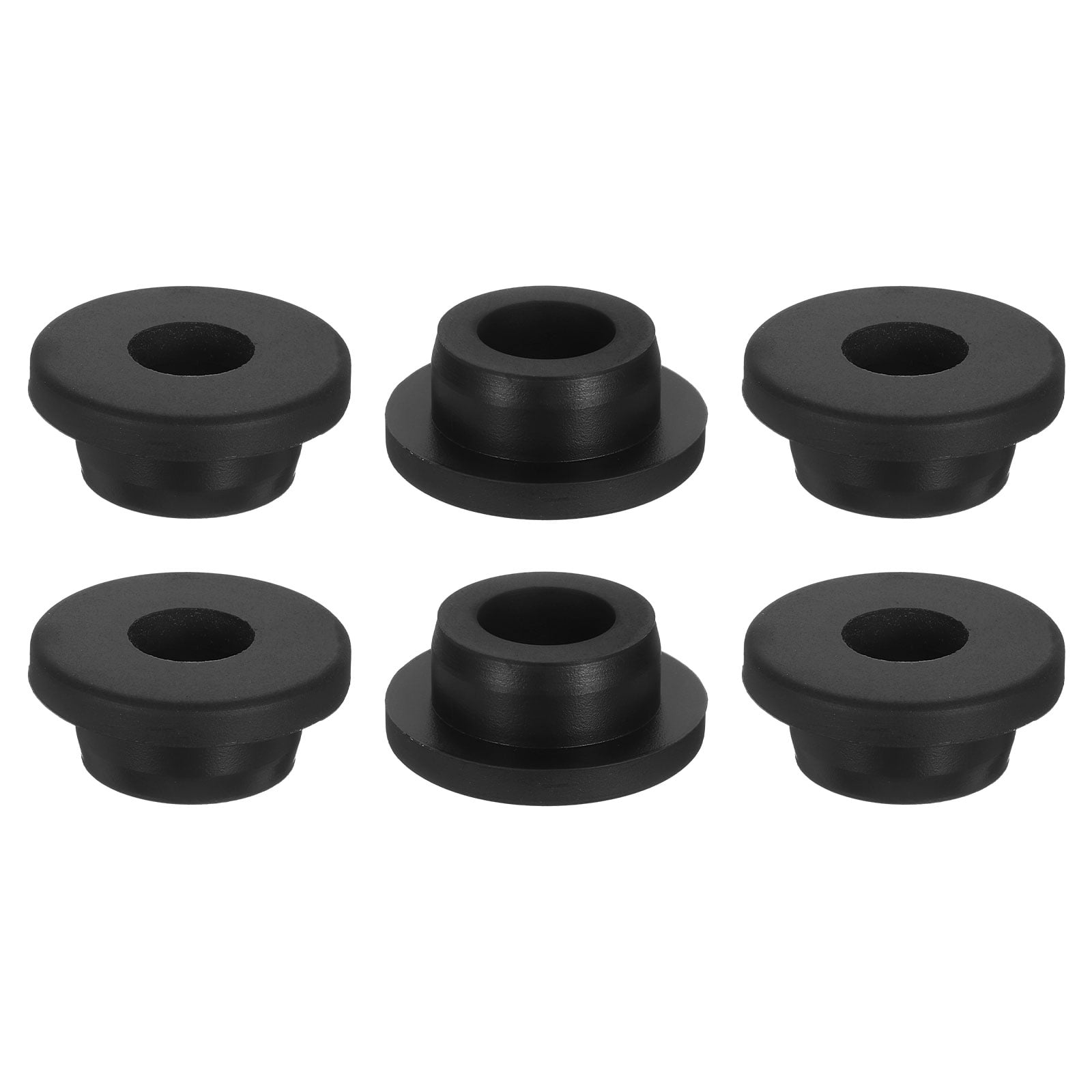Uxcell 6Pack Rubber Grommets 24mm Drill Hole, 15mm ID Top Hat Hole Plug ...