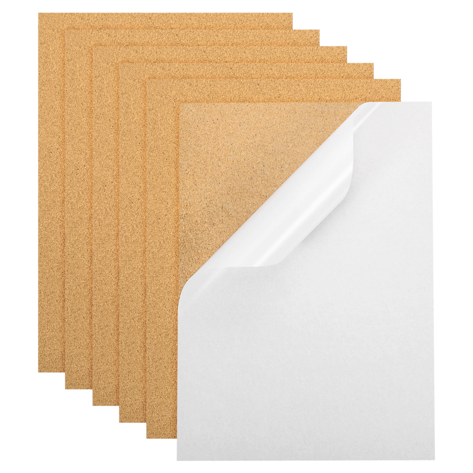 Uxcell 6Pack Self-Adhesive Cork Sheets, 11.7" x 8.3" Cork Backing ...