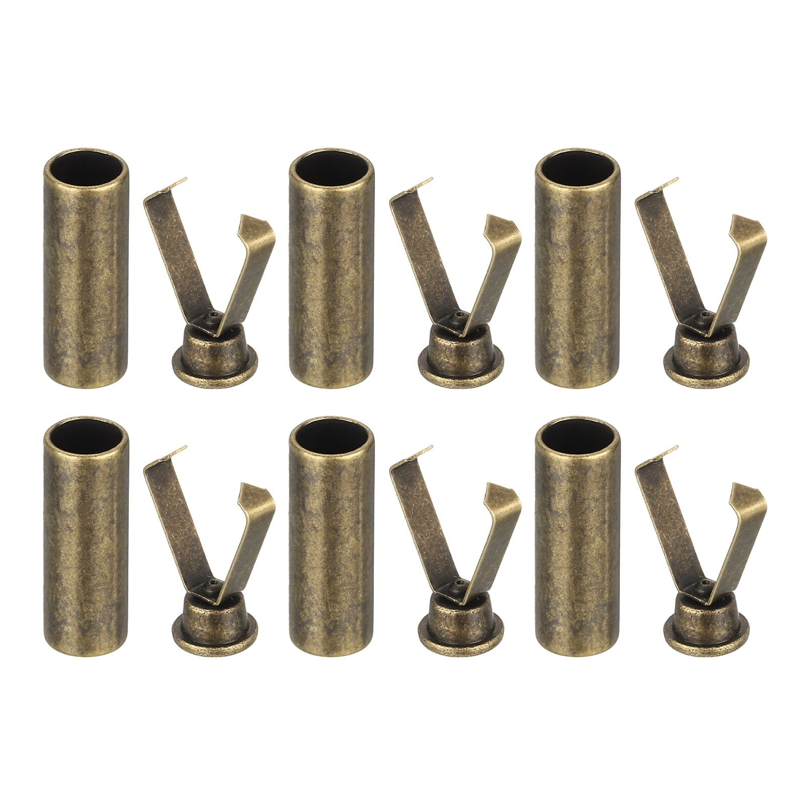 Uxcell 6Pack Shoelace Tips Alloy Shoelace Head, Bronze Cylindrical Shoe ...