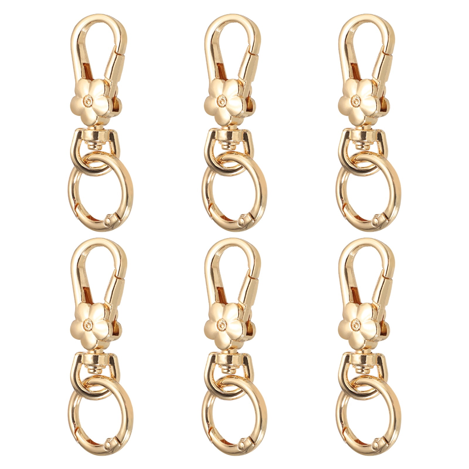 Uxcell 6Pack Swivel Clasp Clip, Detachable Lobster Clasps with O Shape ...