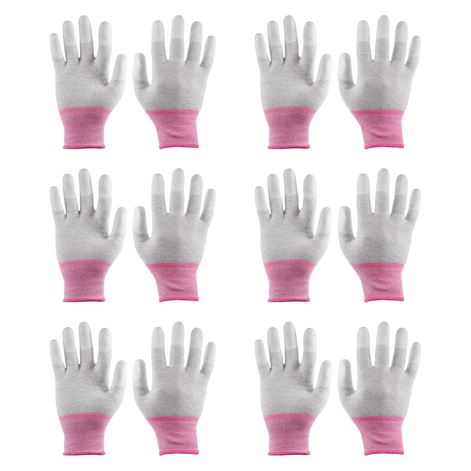 Uxcell 6Pairs ESD Anti Static Gloves 19cm Thickened PU Coated High ...