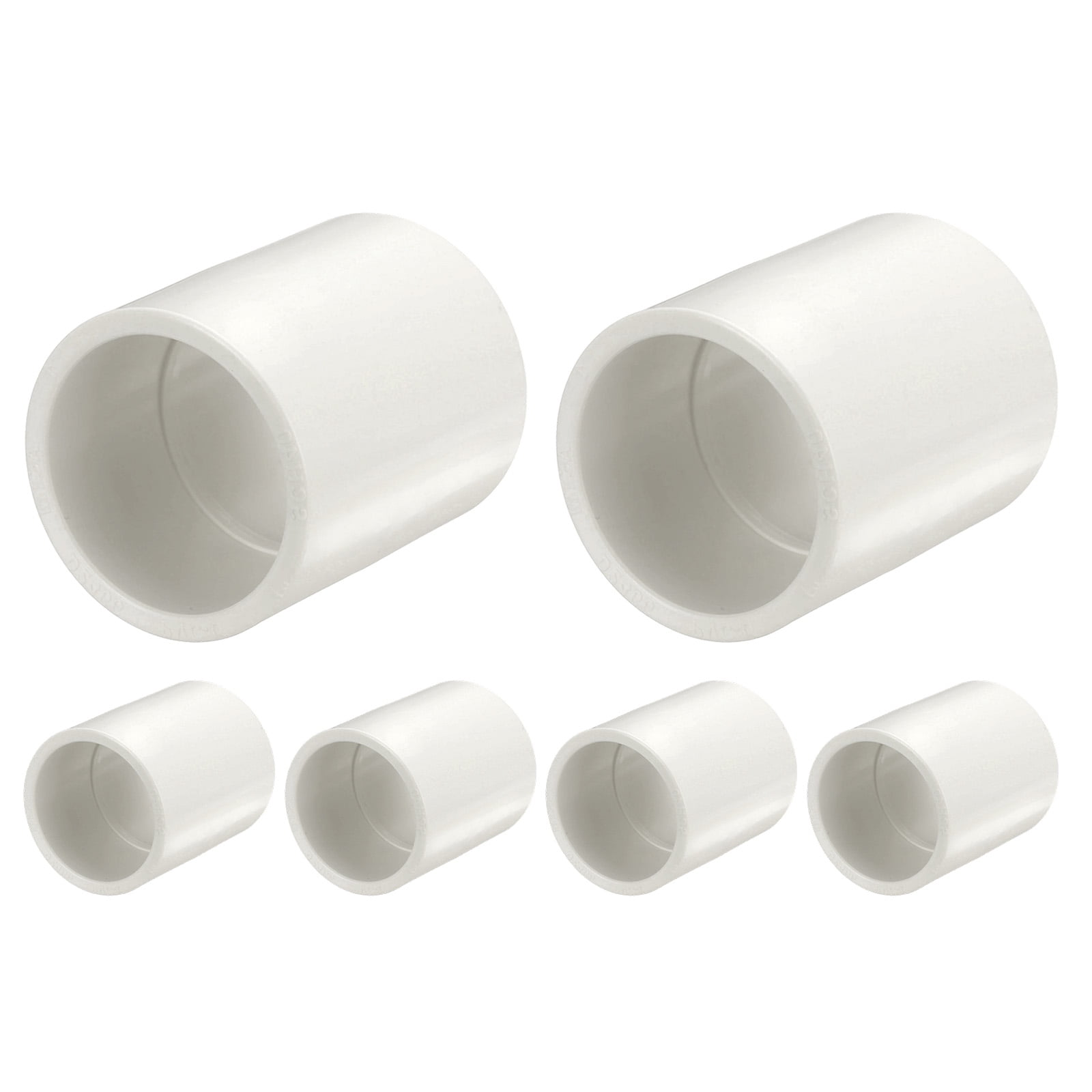 Uxcell 6Pcs 2" UPVC Pipe Coupling Fitting, SCH40 (SOC x SOC) Furniture ...