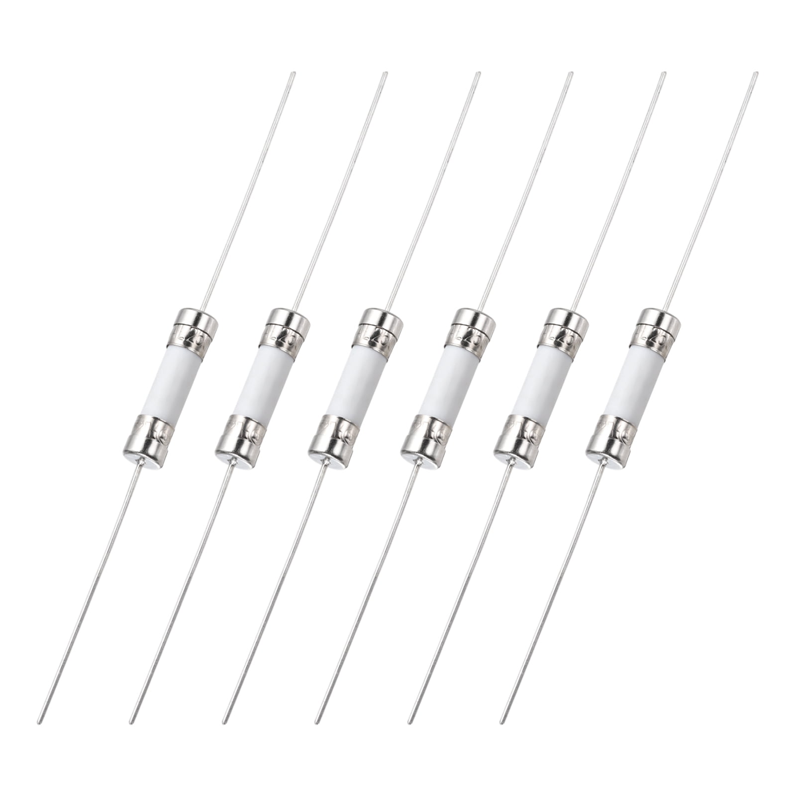 Uxcell 6Pcs 250V 15A Fast Blow Fuse, 5 x 20mm Mini Axial Ceramic Fuses ...