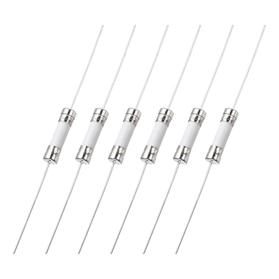 Uxcell 6Pcs 250V 15A Fast Blow Fuse, 5 x 20mm Mini Axial Ceramic Fuses ...