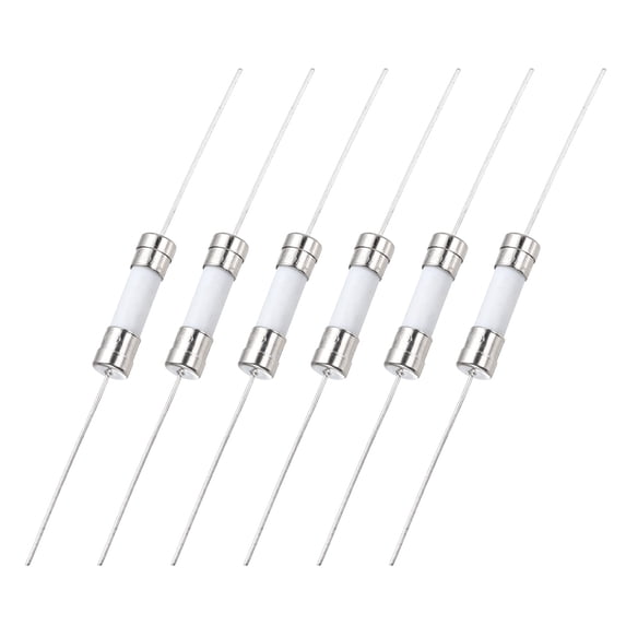 Uxcell 6Pcs 250V 16A Fast Blow Fuse, 5 x 20mm Mini Axial Ceramic Fuses ...