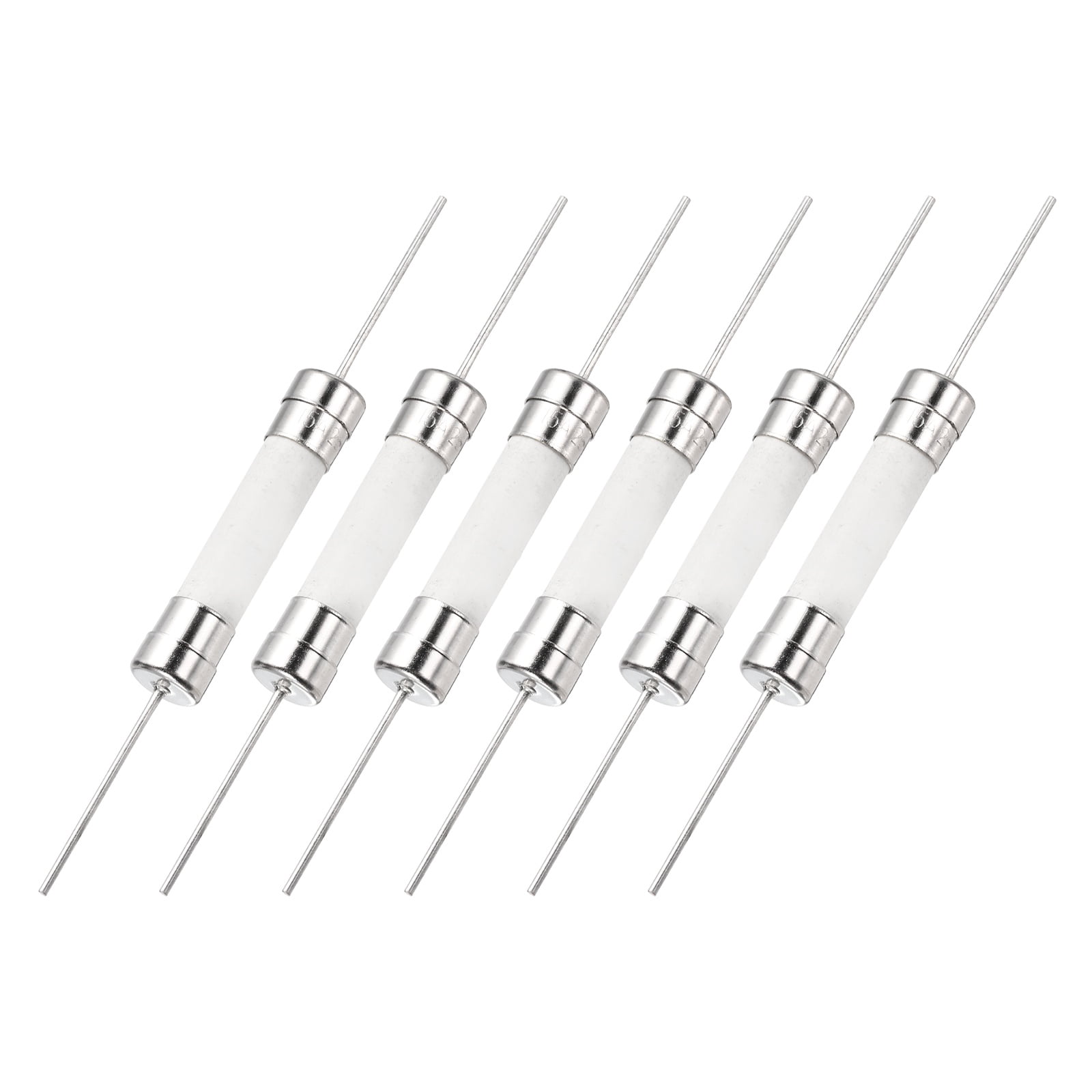 Uxcell 6Pcs 250V Axial Fuse, 6x30mm Mini Slow Blow Ceramic Fuses for ...