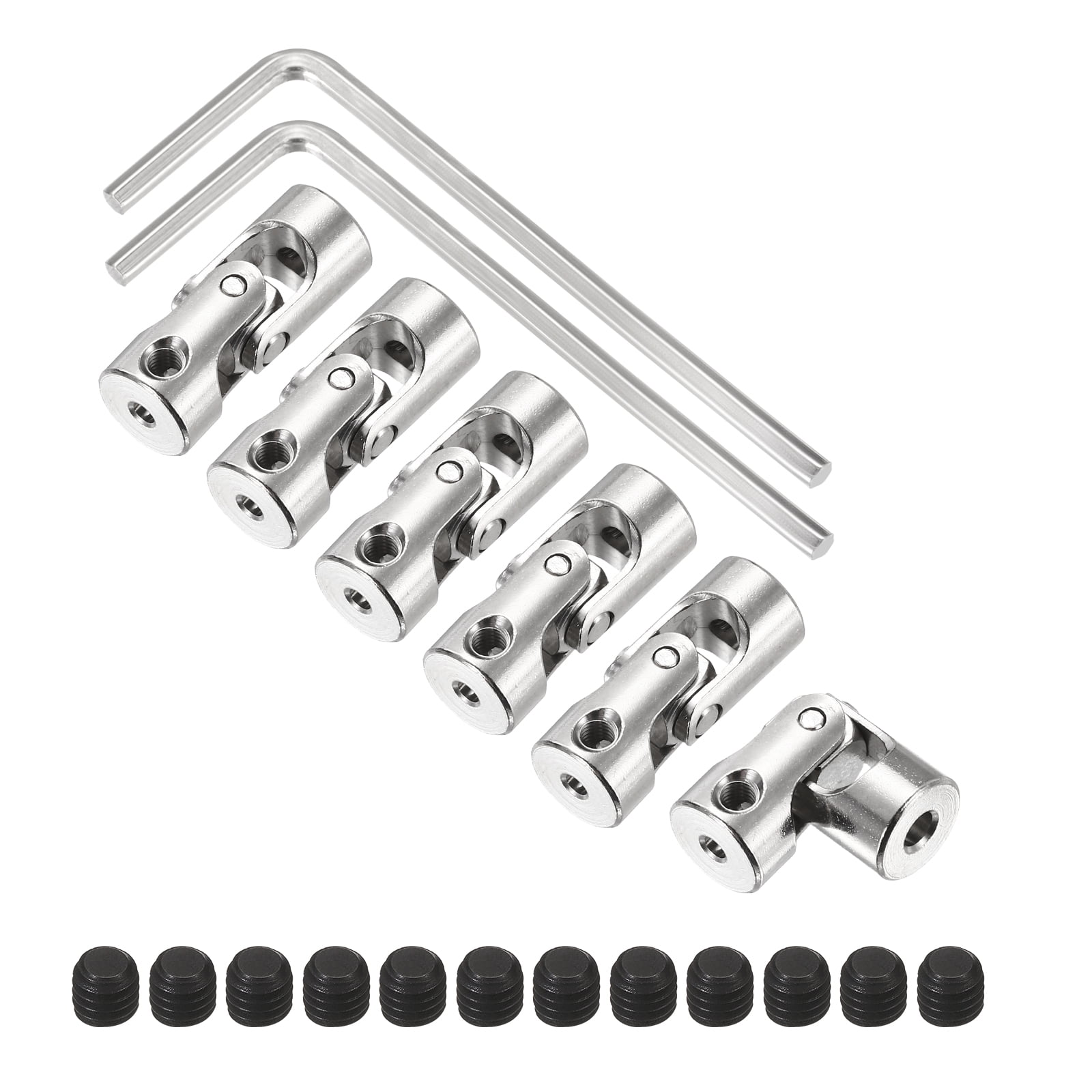 Uxcell 6Pcs 2mm to 3mm ID Steering Universal Joint Shaft Coupling, SAE ...