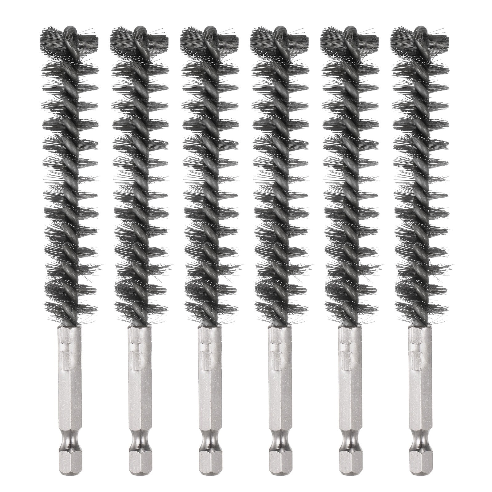 Uxcell 6Pcs 304 Stainless Steel Bore Brush 14mm Dia 4.5" Long Cleaning ...