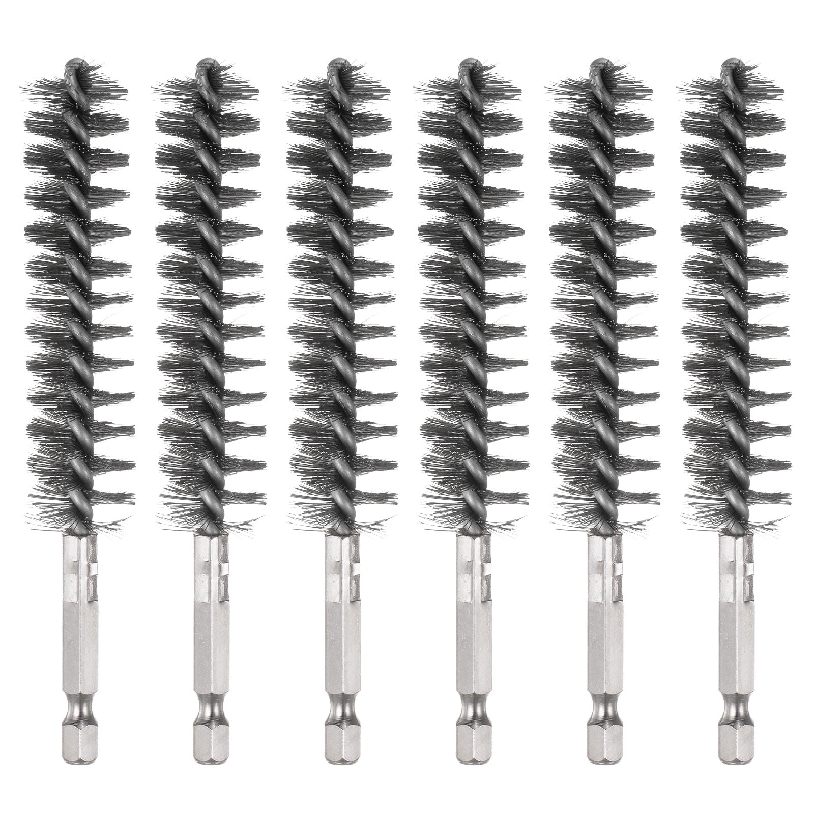Uxcell 6Pcs 304 Stainless Steel Bore Brush 18mm Dia 4.5" Long Cleaning ...