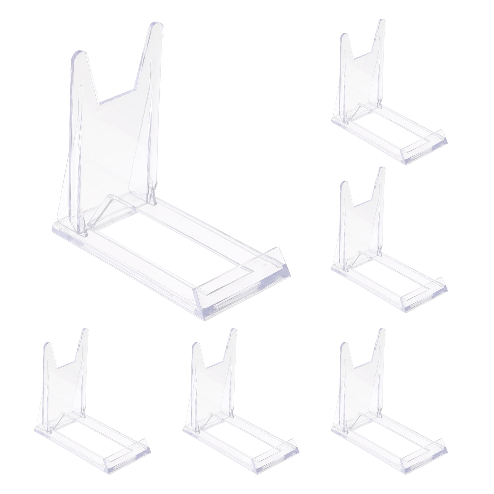 Uxcell 6Pcs 4" Plastic Plate Stands for Display Stand Plate Holder ...