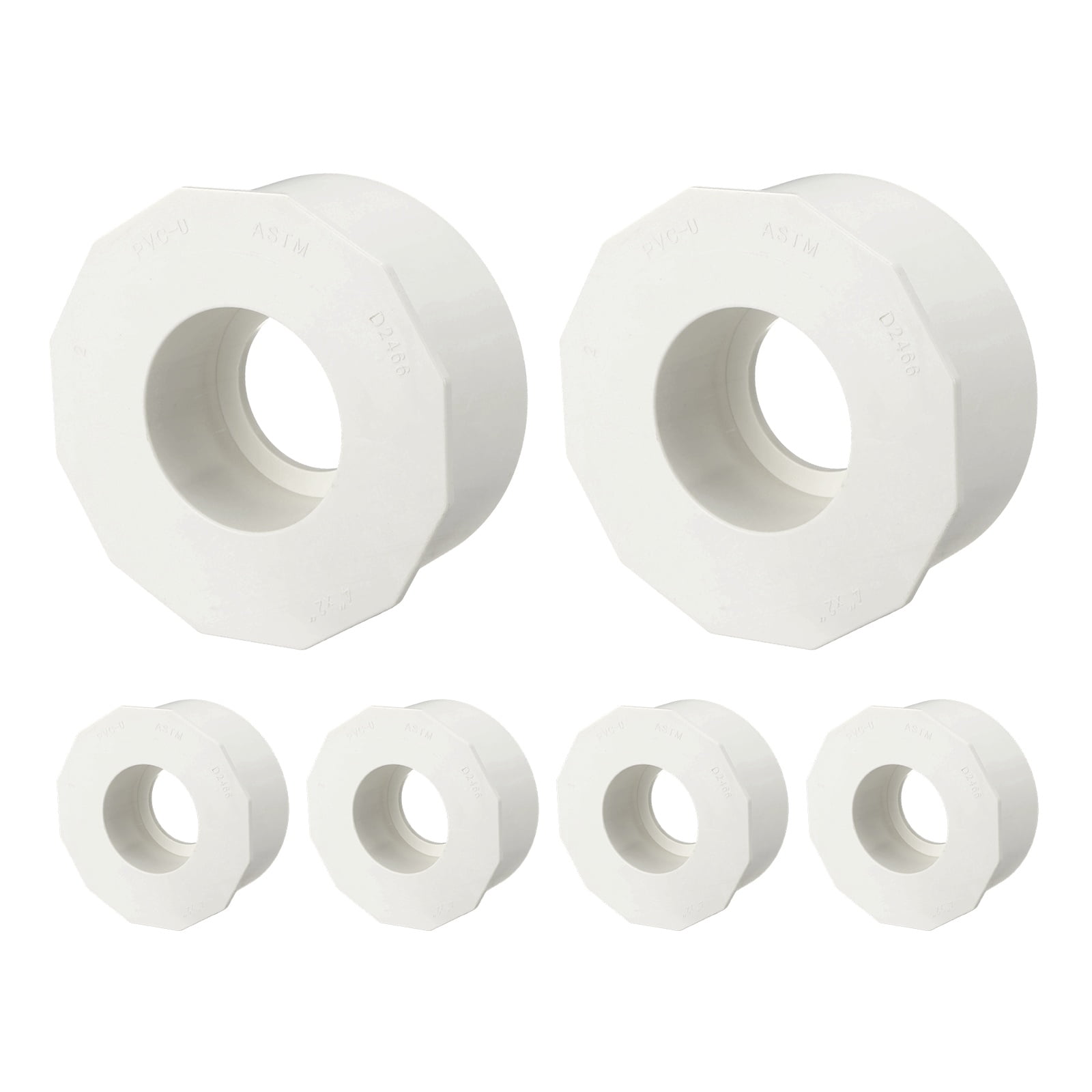 Uxcell 6Pcs 4" x 2" Reducer Bushing Fitting, SCH40 (Spigot x Socket ...