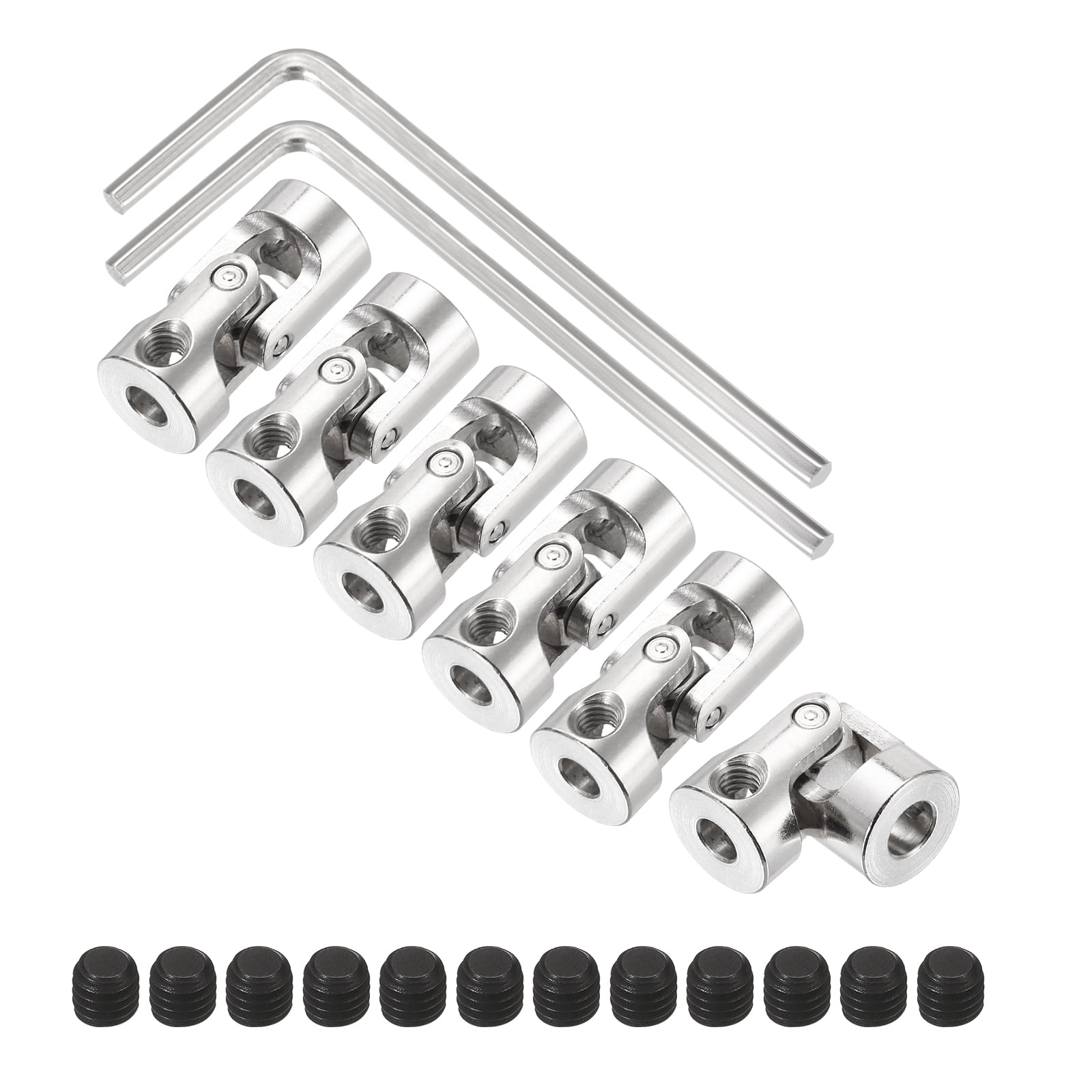 Uxcell 6Pcs 4mm to 5mm ID Steering Universal Joint Shaft Coupling, SAE ...
