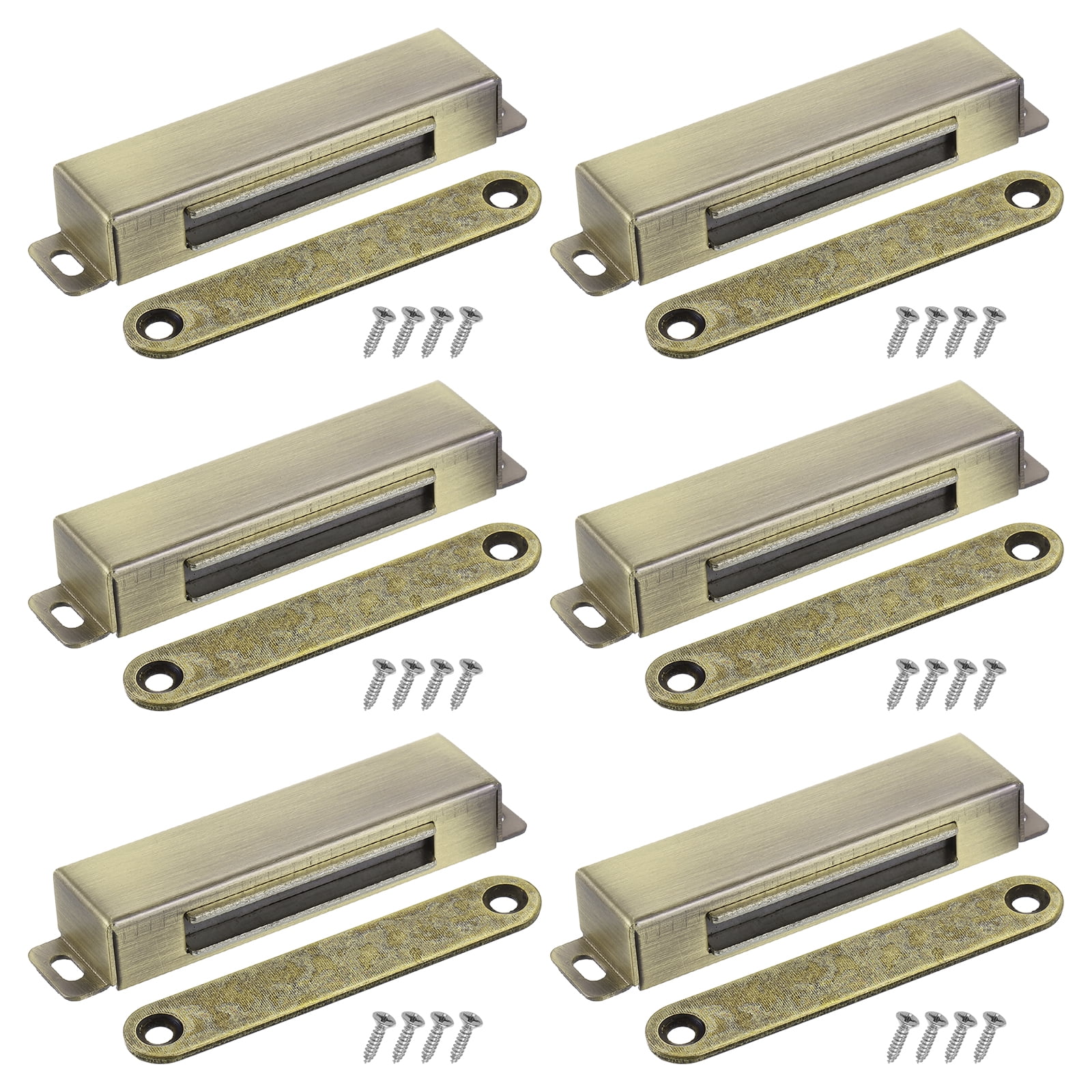 Uxcell 6Pcs Cabinet Magnet Latch, Adhesive Drawer Latch Magnetic ...