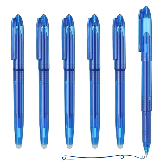 Uxcell 6Pcs Erasable Gel Pens, 0.5mm Fine Point Heat Erasable Marking ...