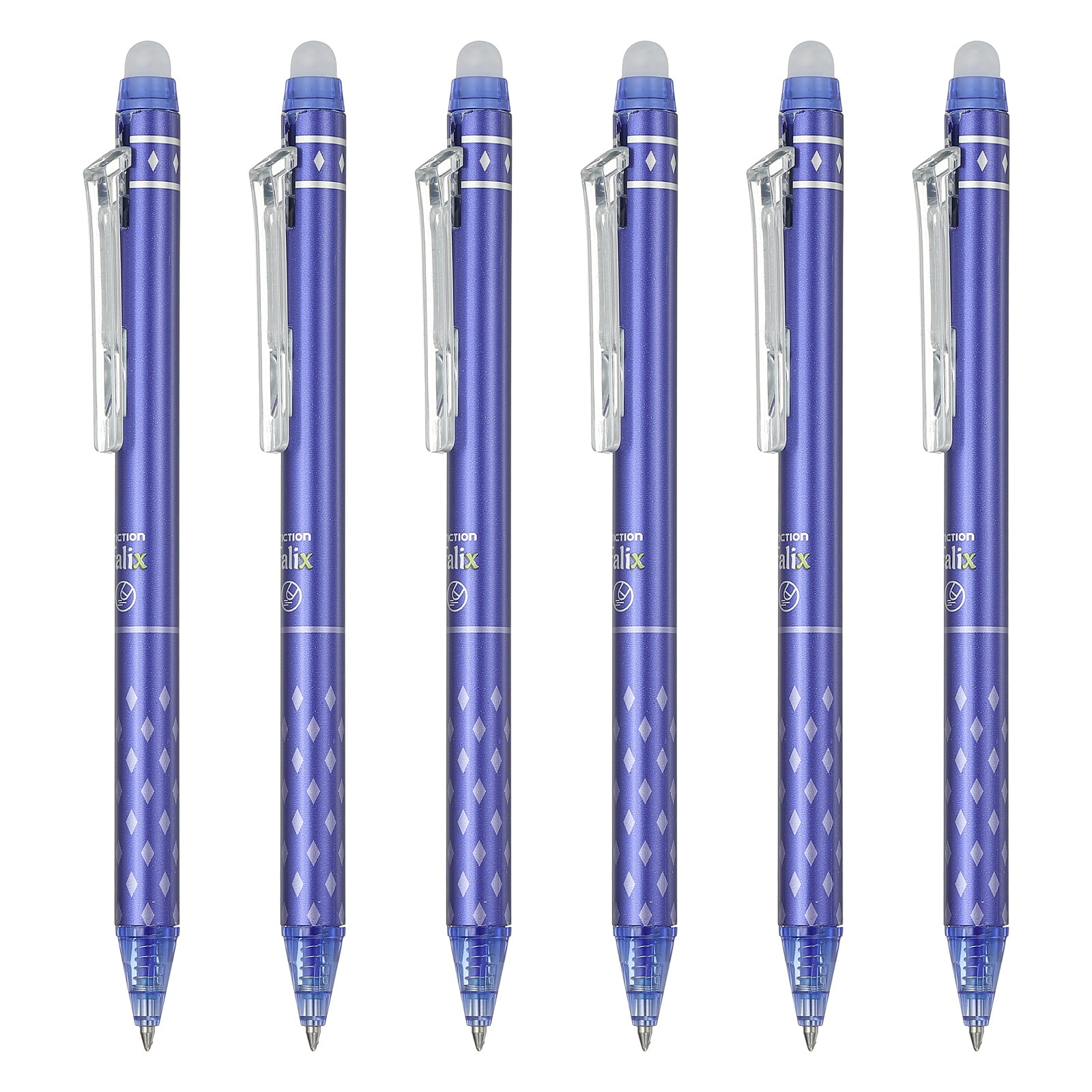 Uxcell 6Pcs Erasable Gel Pens, 0.5mm Retractable Fine Point Heat ...