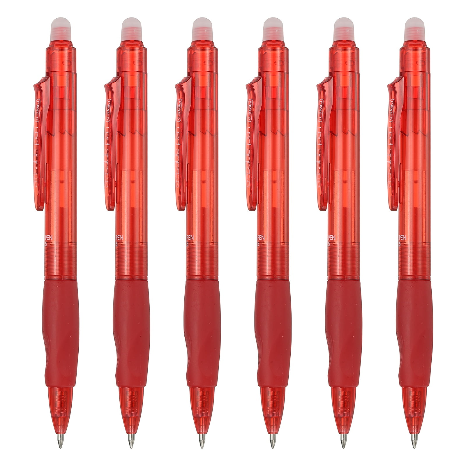 Uxcell 6Pcs Erasable Gel Pens, 0.5mm Retractable Fine Point Heat ...