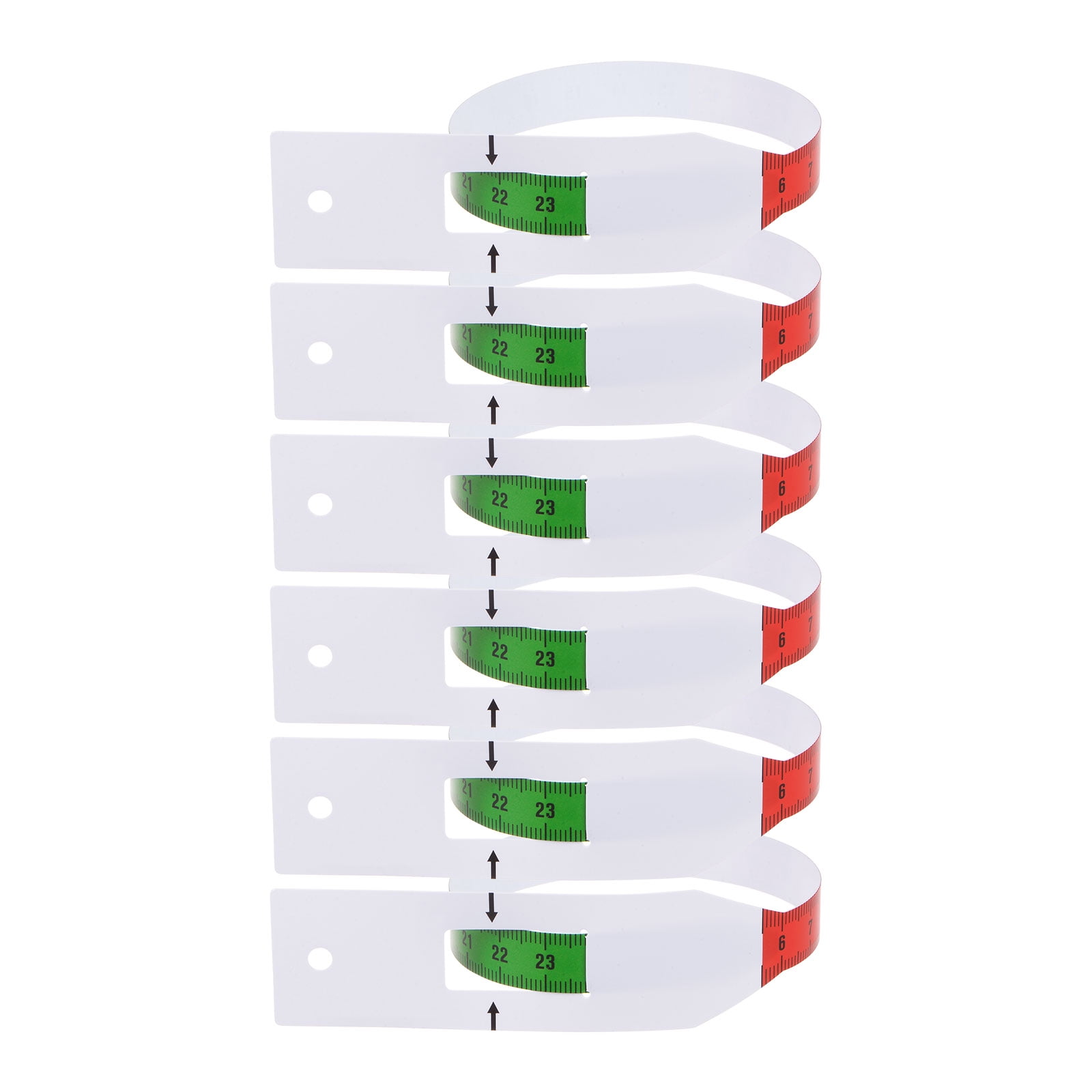 Uxcell 6Pcs Head Circumference Tape 26cm Plastic Measuring Rule Measure ...