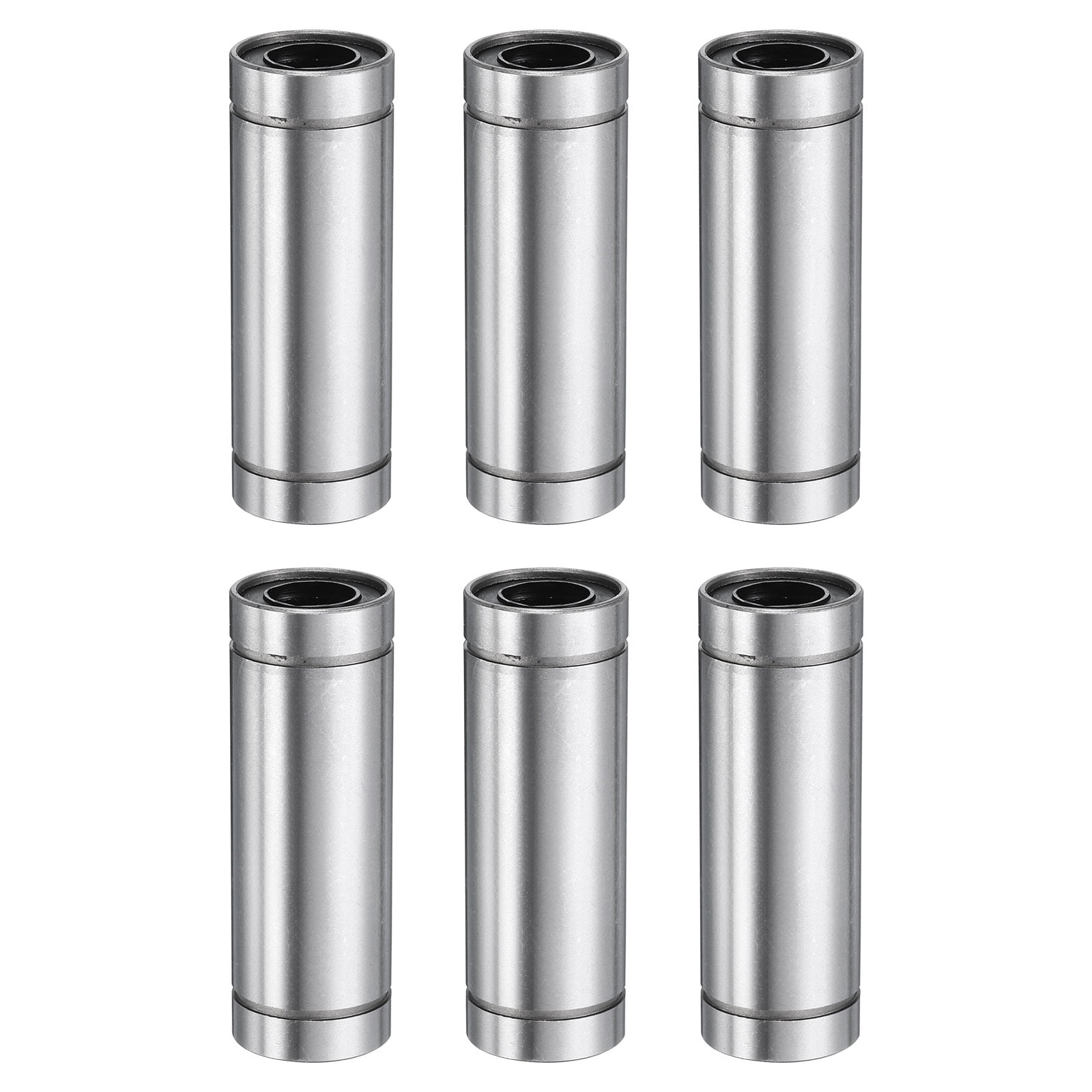 Uxcell 6Pcs LM10LUU Linear Bearing 10mm Bore 19mm OD 55mm Length for ...