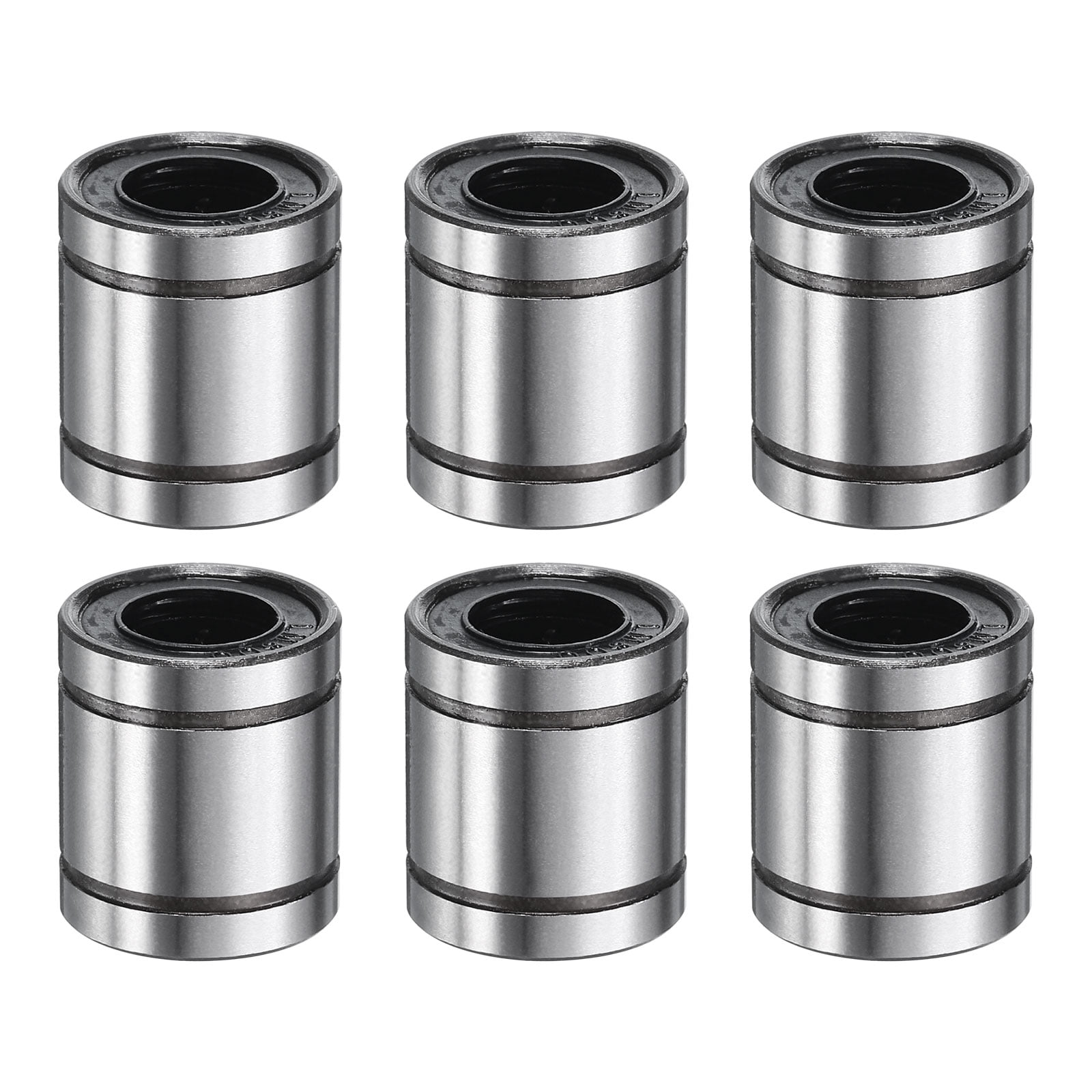 Uxcell 6Pcs LM8UU Linear Bearing 8mm Bore 15mm OD 17mm Length for CNC ...