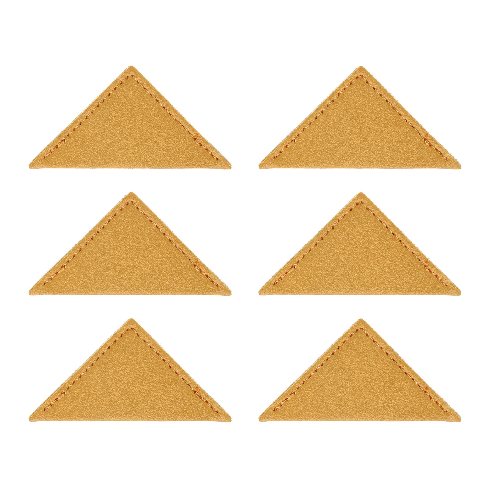 Uxcell 6Pcs Leather Square Bookmarks, Corner Bookmarks Book Marks Page ...