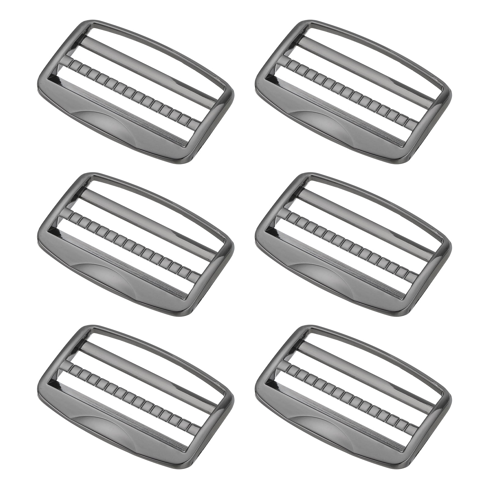 Uxcell 6Pcs Metal Slide Buckle, 2" Zinc Alloy Adjustable Buckle, Flat ...
