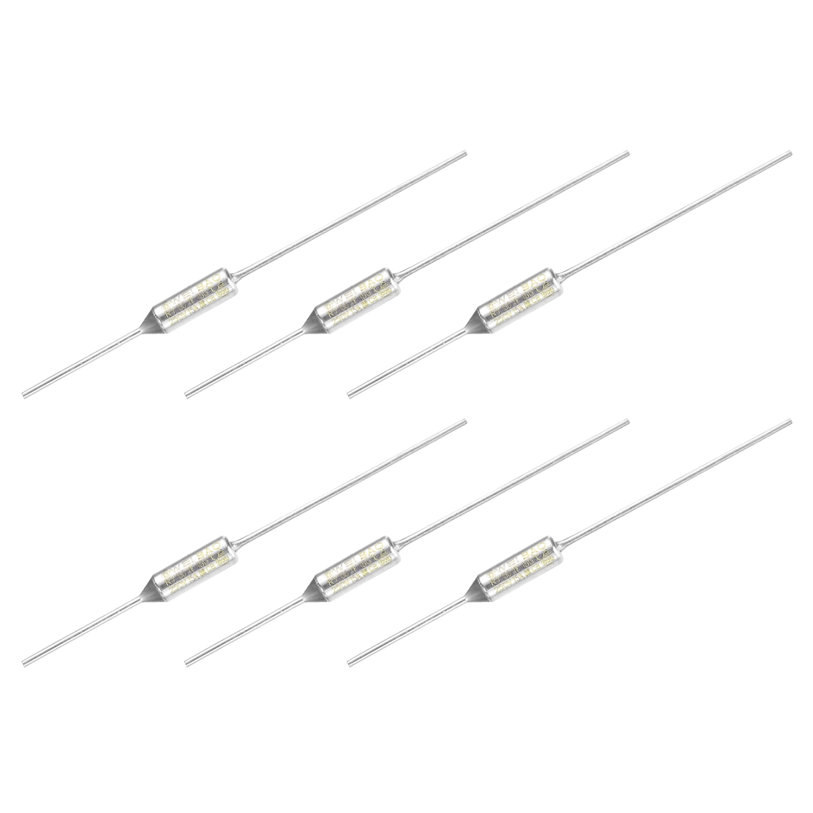Uxcell 6Pcs Metal Temperature Thermal Fuse RY150 150 °C 302 °F 15A 250V ...