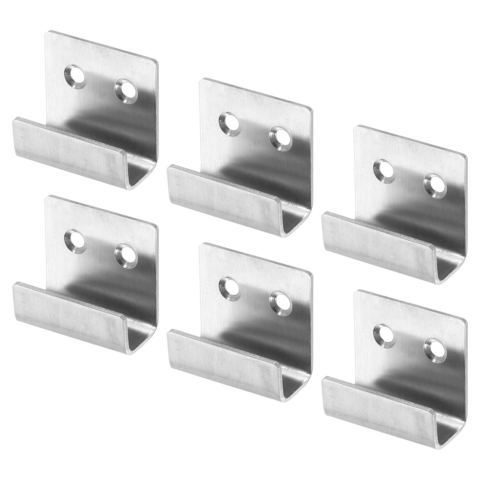 Uxcell 6Pcs Mounting Bracket, 40x36mm Tile Display Wall Hanger, Wall ...