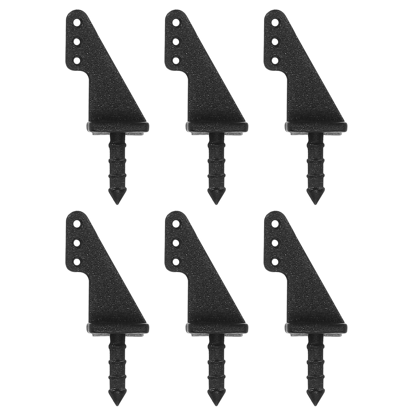 Uxcell 6Pcs Nylon Control Horns, 3 Hole Rudder Angle for RC Airplane ...