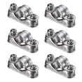 Uxcell 6Pcs Pipe Bracket Clamp, M5 x 16mm 316 Stainless Steel Off-Wall ...