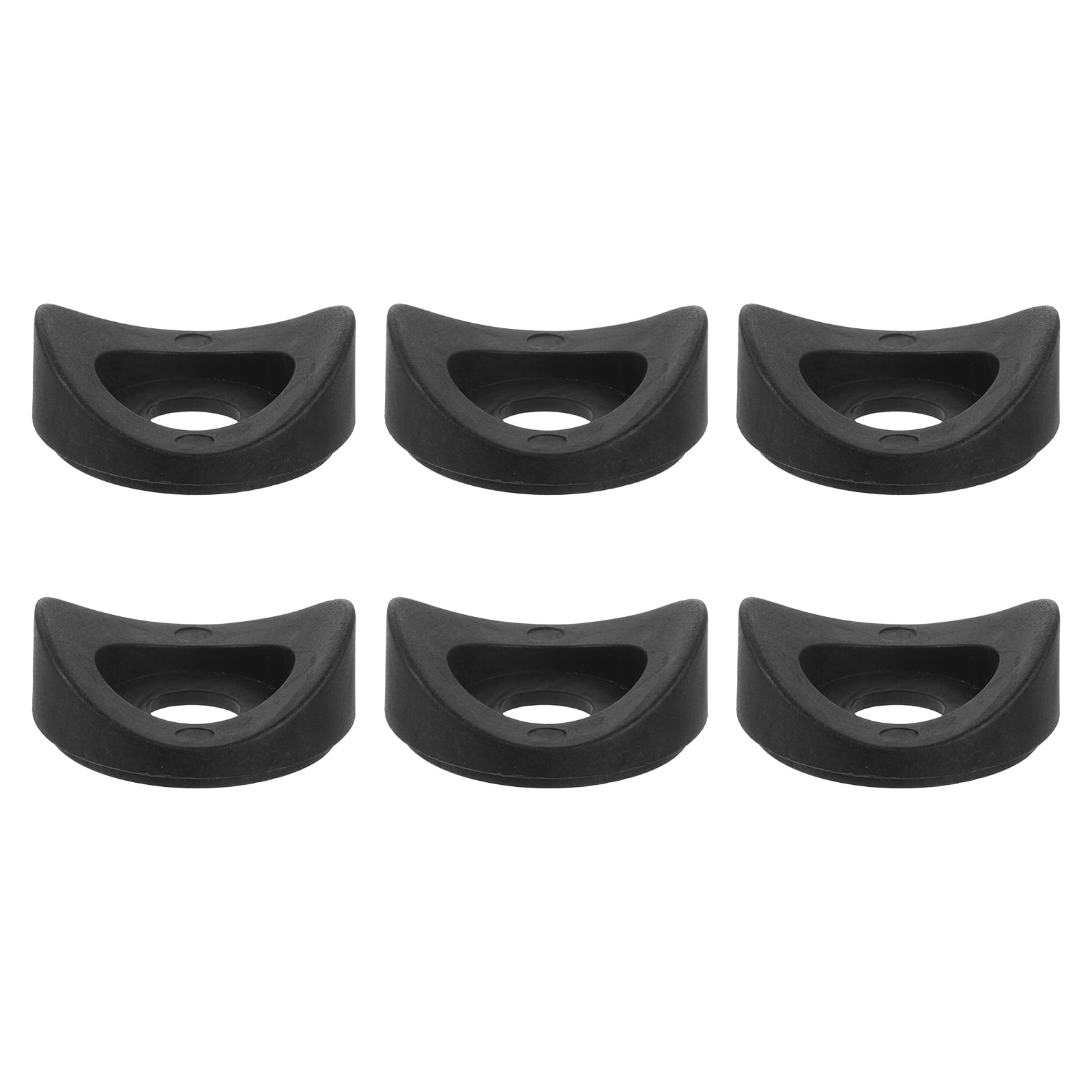 Uxcell 6Pcs Plastic Round Washers, 14mm x 50mm x 5mm Black PE Concave ...