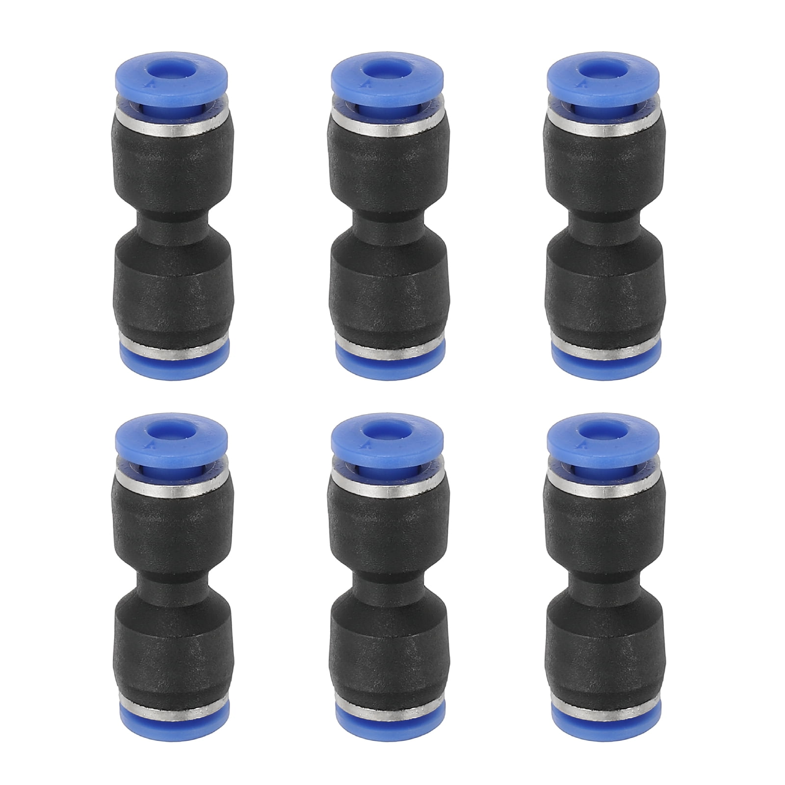 Uxcell 6Pcs Quick Straight Connectors, 4 mm(1/6")Tube OD -5~60℃ Plastic ...