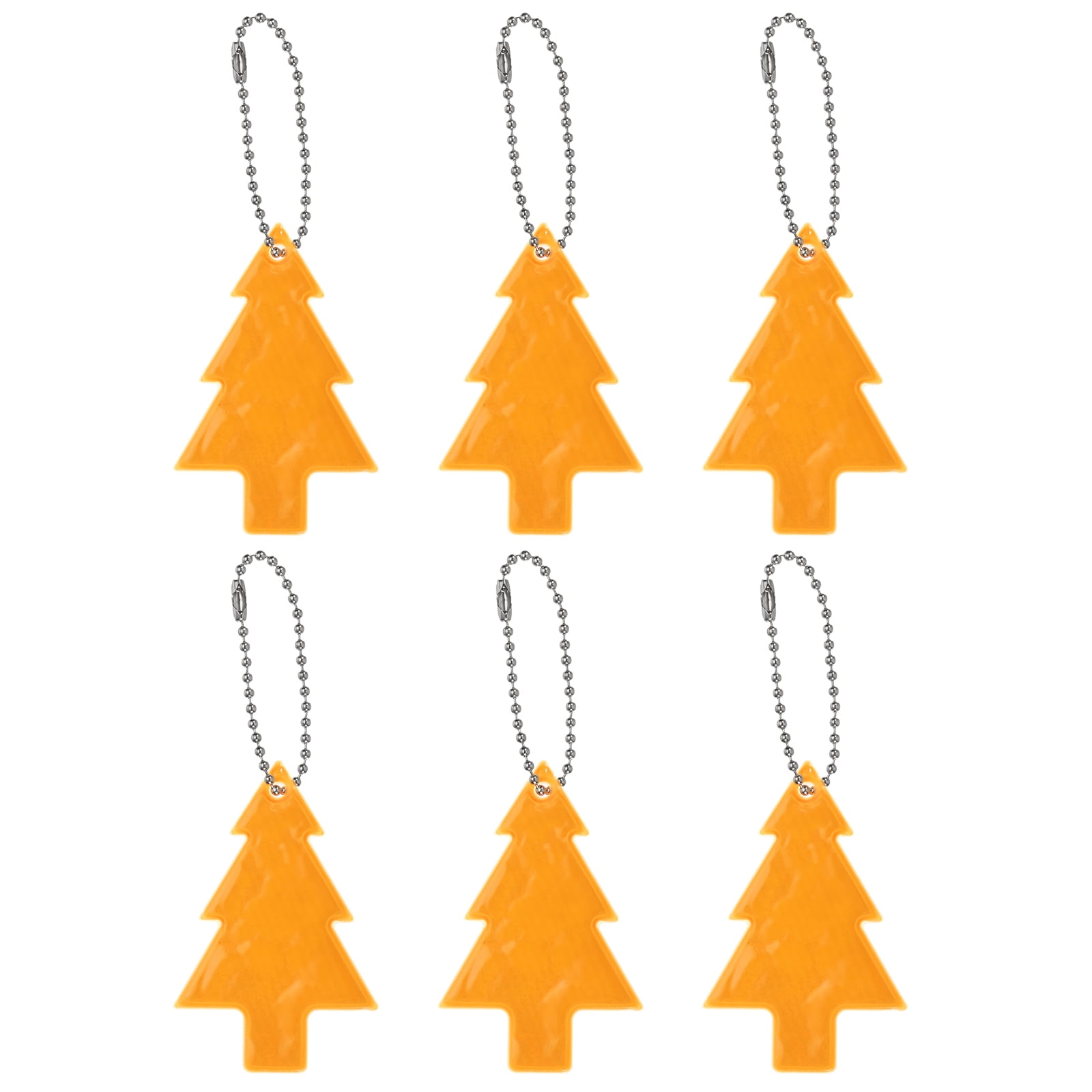 Uxcell 6Pcs Reflective Keychain Tags Reflective Pendant Reflector Key ...