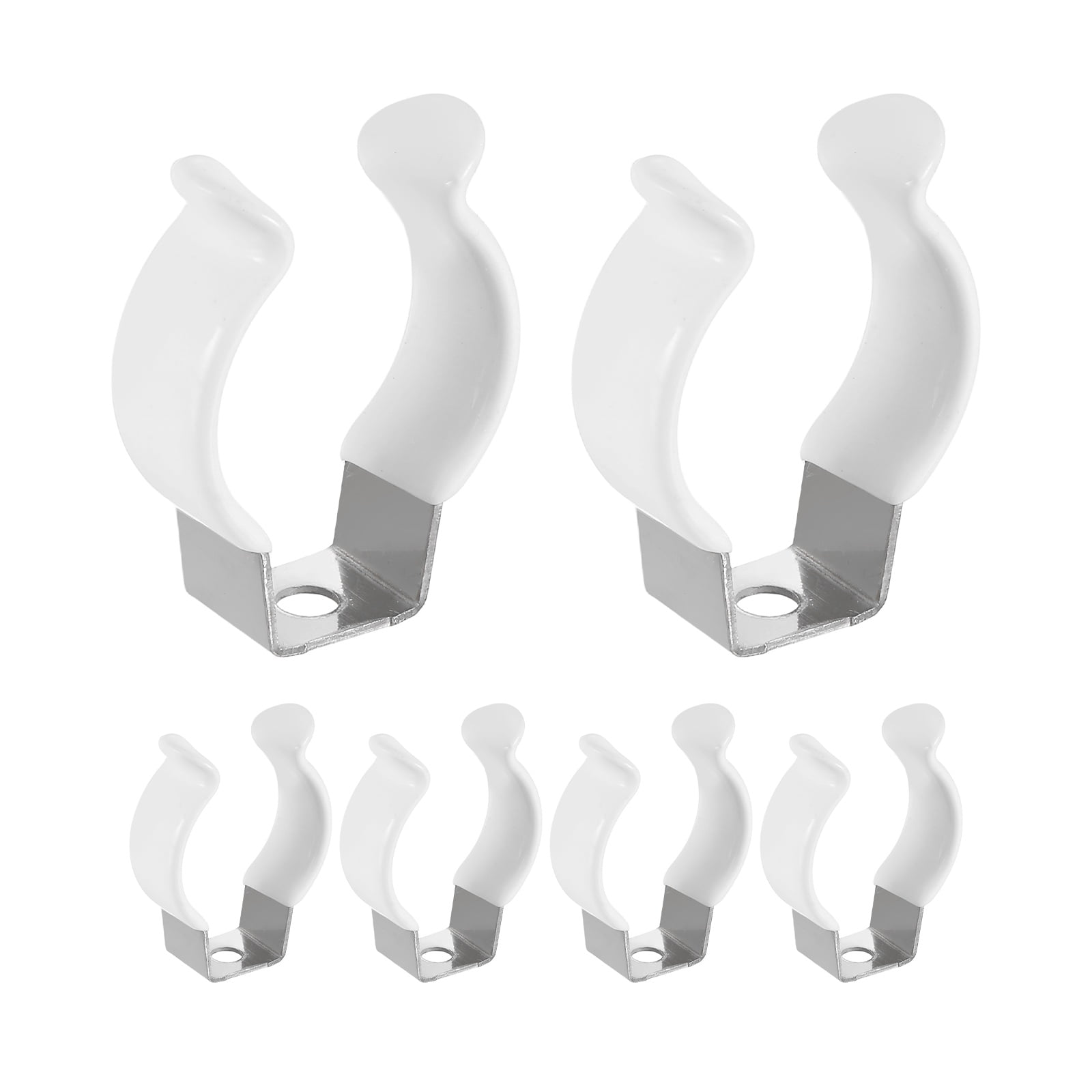 Uxcell 6Pcs T8 U Clips Holder Bracket, 304 Stainless Steel LED ...