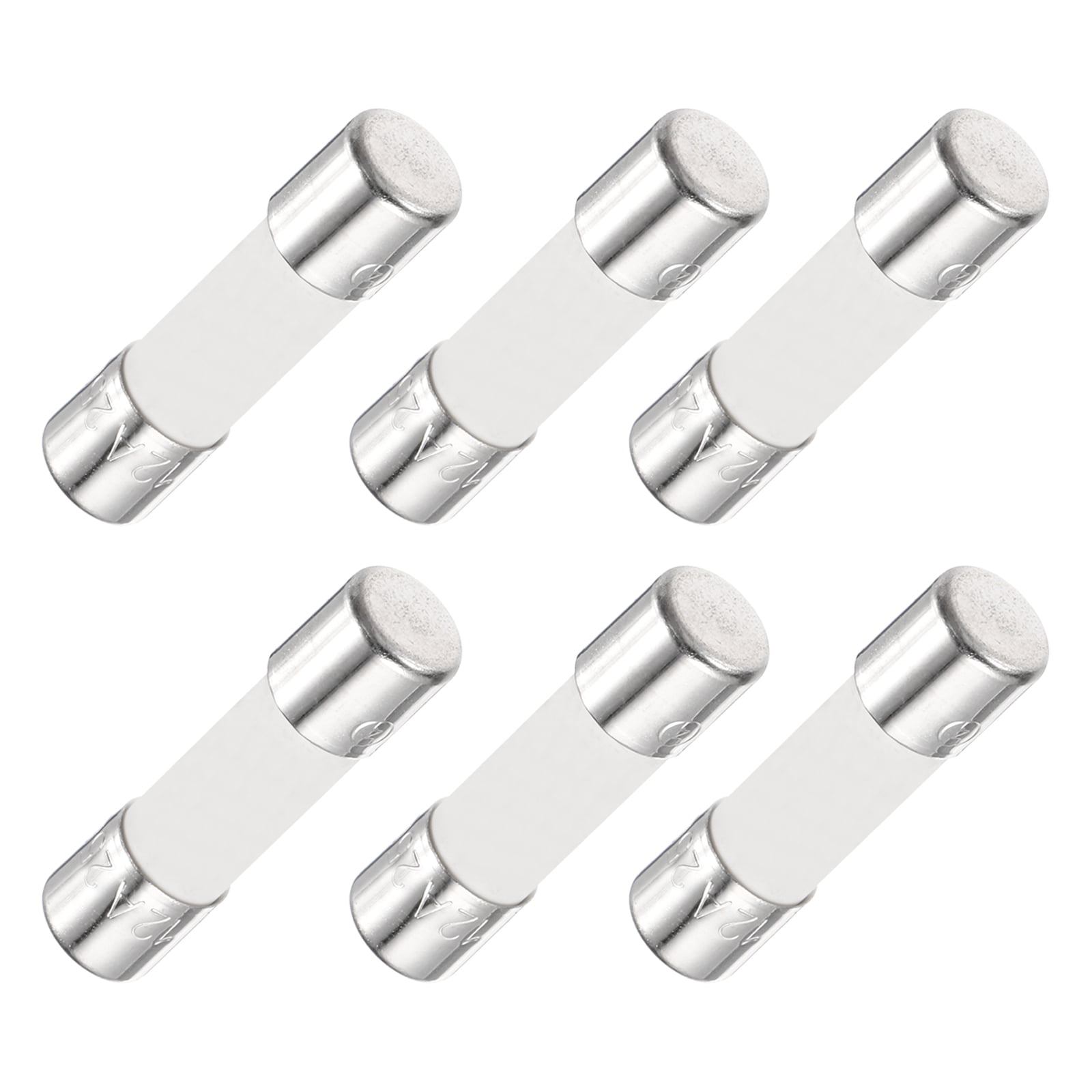 Uxcell 6Pcs Time Delay Fuse Ceramic Fuses Tube 5mm x 20mm 250V 12A for ...